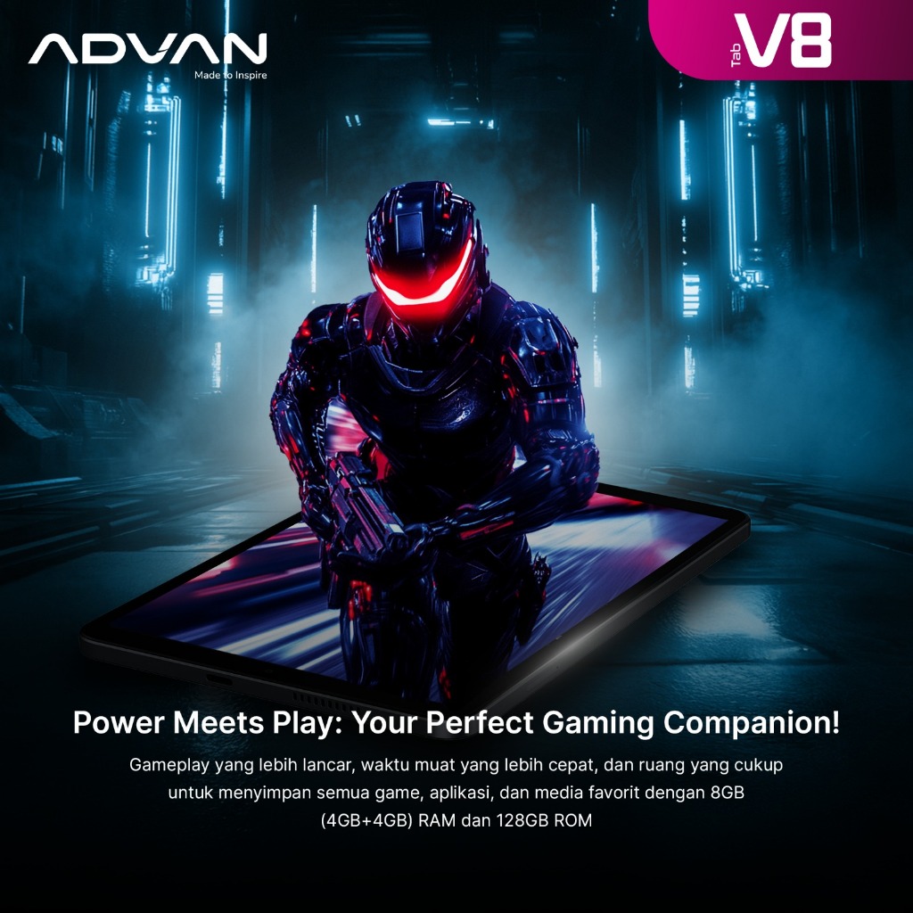 Jual ADVAN Tab V8 Gaming Mediatek Helio G99 (8+8GB/128GB) IPS WUXGA ...