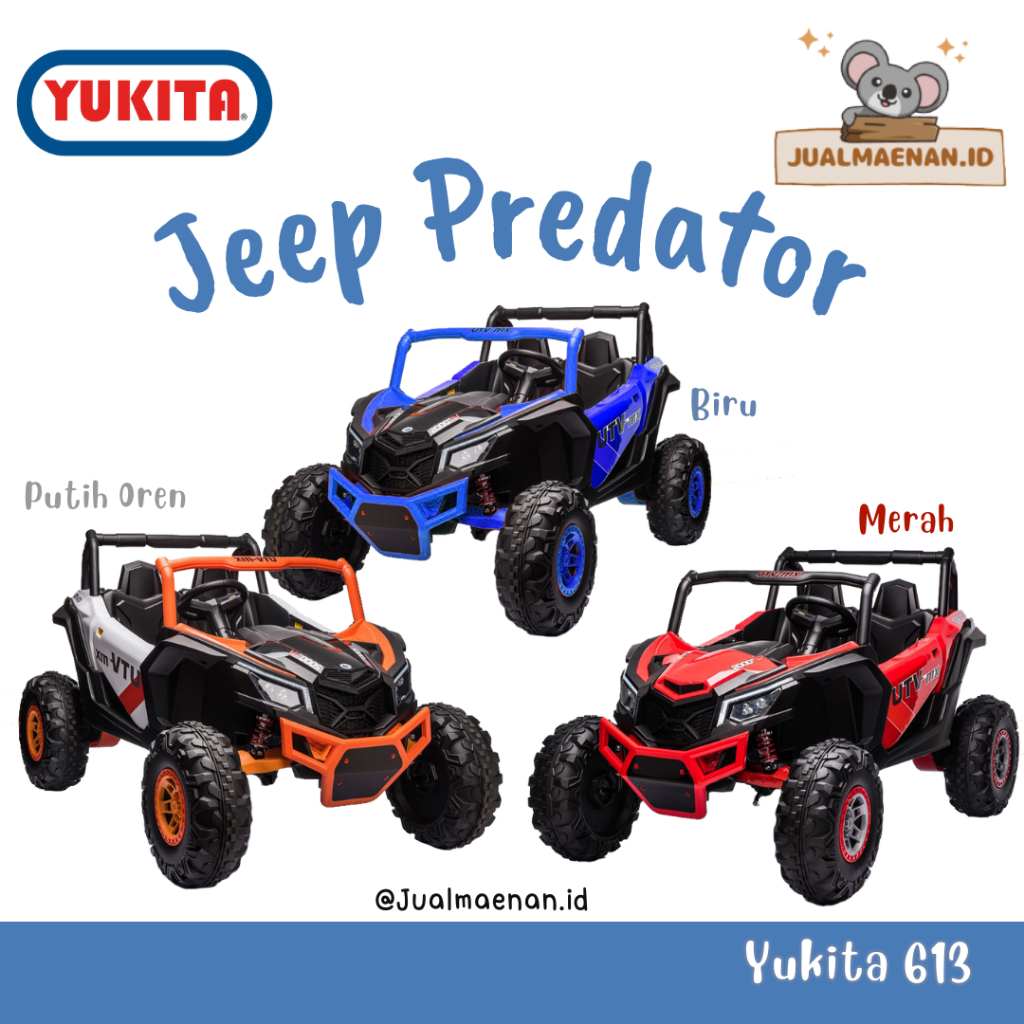 Jual MOBIL AKI UTV PREDATOR - YUKITA 613 | Shopee Indonesia