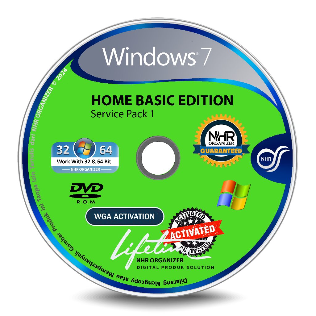 Jual DVD Sistem Operasi Windows® 7 Home Basic SP1 x64 x86 | DVD ...
