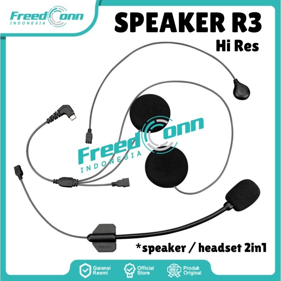 Jual SPEAKER FREEDCONN R3 HI RES HEADSET INTERCOM FREEDCONN R3 ORIGINAL ...