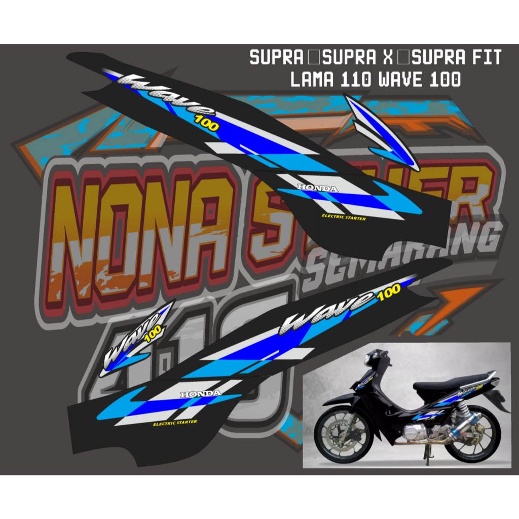 Jual STIKER STRIPING DECAL SUPRA SUPRA X 110 SUPRA FIT LAMA TAHUN 1999 ...