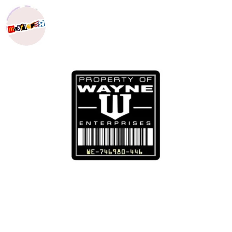 Jual sticker property of Wayne enterprises tag stiker DC batman gotham ...