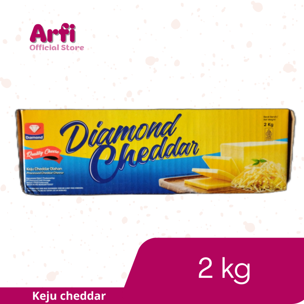 Jual Diamond keju cheddar premium 2 kg | Shopee Indonesia