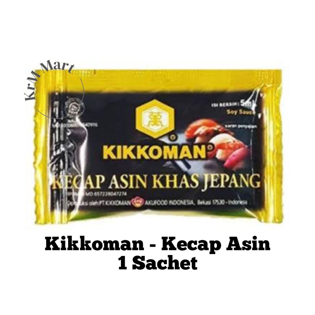 Jual Kikkoman kecap asin 1 sachet 5 ml shoyu halal khas jepang soy ...