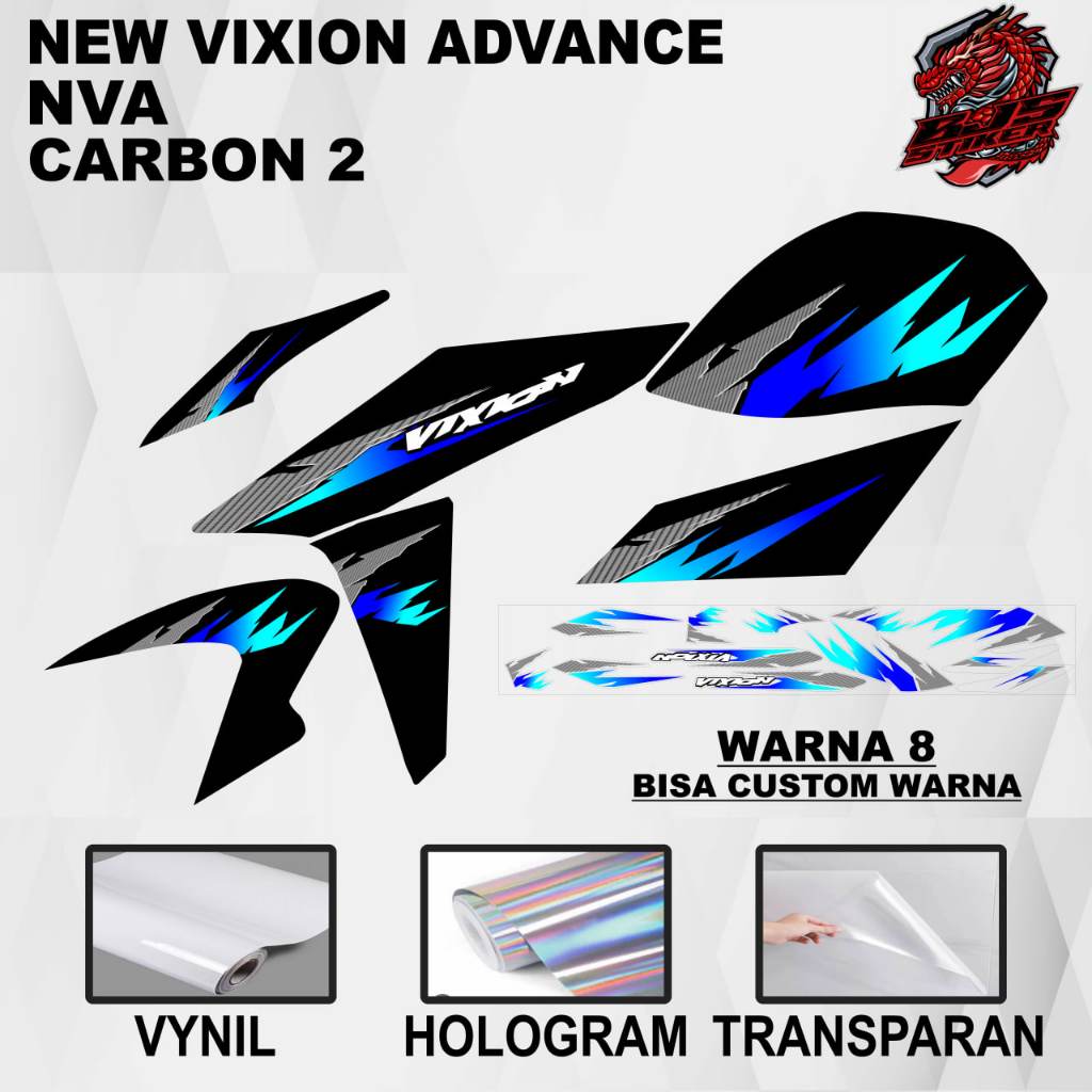 Jual Stiker Sticker Striping New Vixion Advance NVA - Stiker Sticker ...