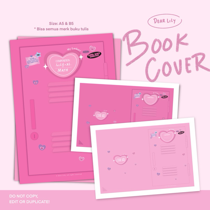 Jual Dear Lily- Sampul Buku Tulis dan FOLIO Tema Loker / Aesthetic Book ...