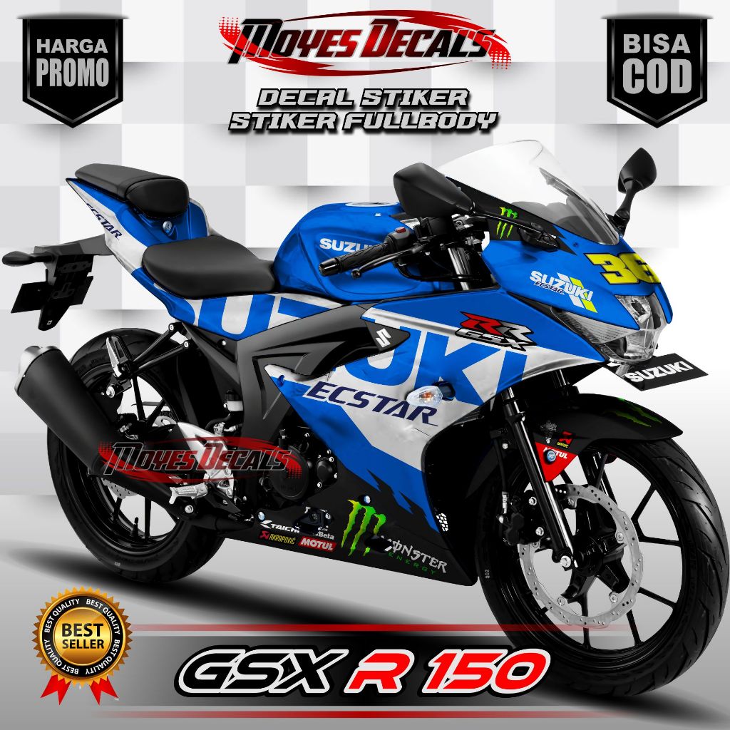 Jual Decal Sticker Striping Suzuki Gsx R150 Full Body - Dekal Stiker ...