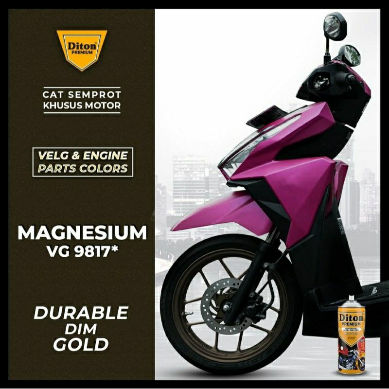 Jual #MAU# Cat Semprot Diton Premium VG 9817 Magnesium 400ml Coklat ...