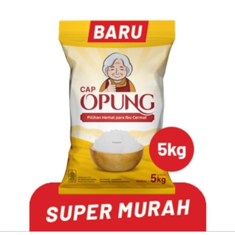 Jual Beras Cap OPUNG 5kg | Shopee Indonesia