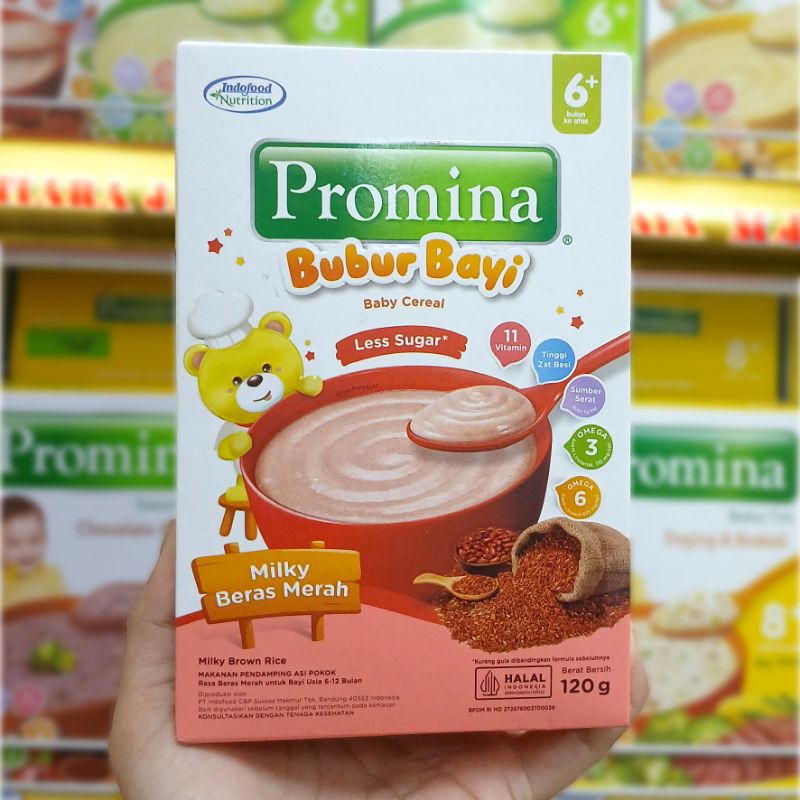 Jual Promina Bubur Bayi Milky Beras Merah Box 120g | Shopee Indonesia