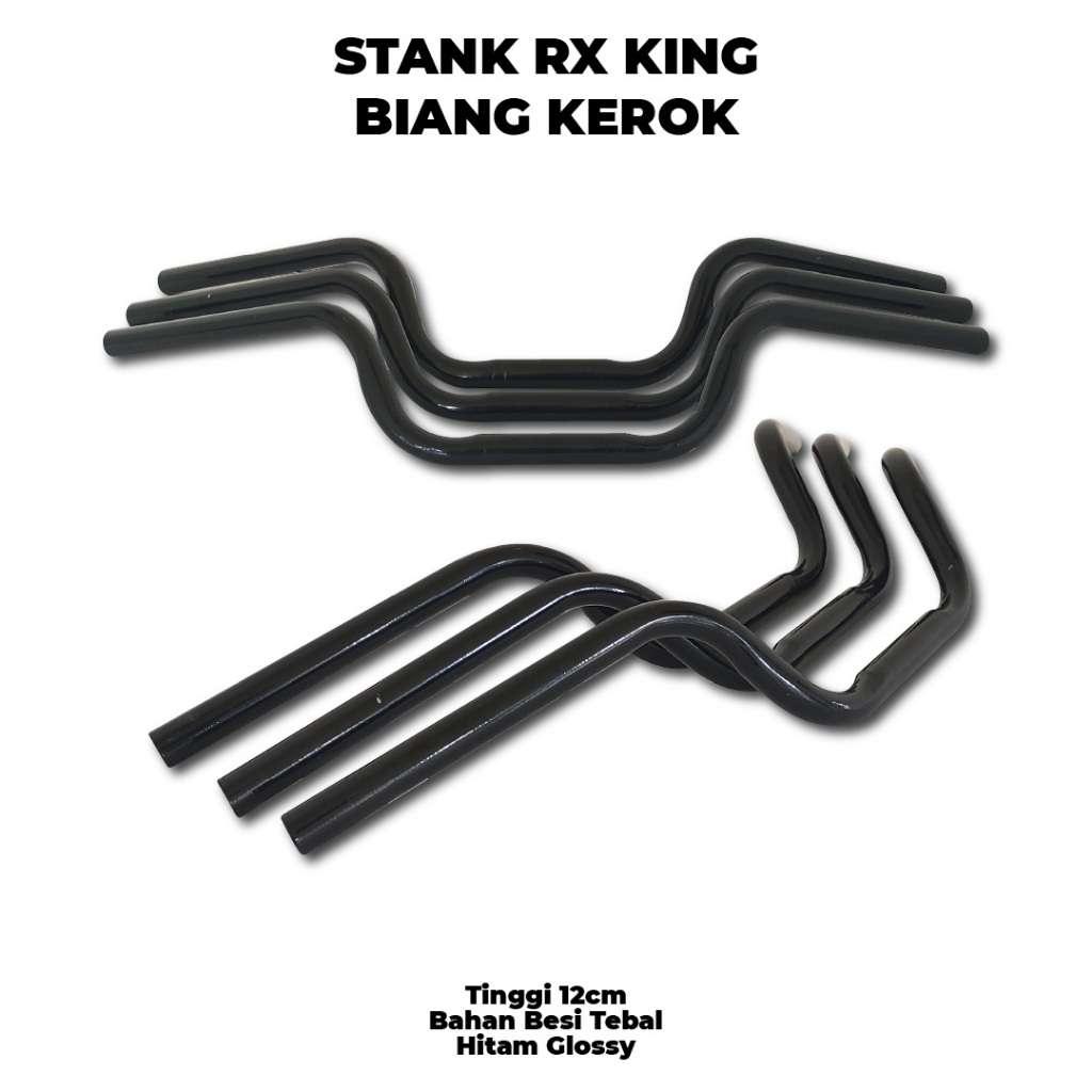 Jual STANK STANG YAMAHA RX KING MODEL BIANG KEROK TINGGI 12CMM HITAM ...