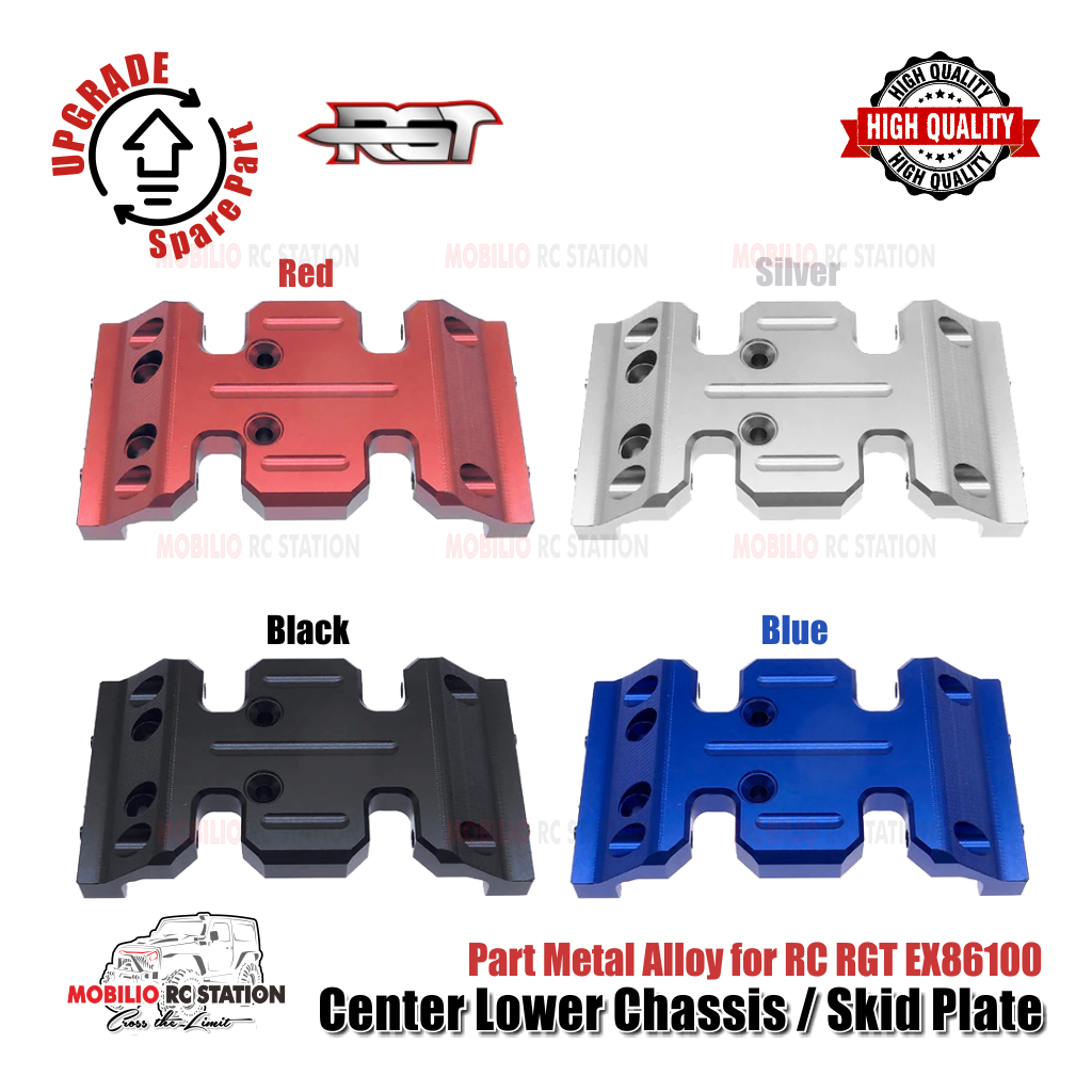 Jual Upgrade Part Metal Center Lower Chassis Skid Plate RC RGT EX 86100 ...
