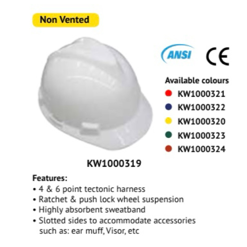 Jual Krisbow Helm proyek Fast Track Helm keamanan Helm Keselamatan ...