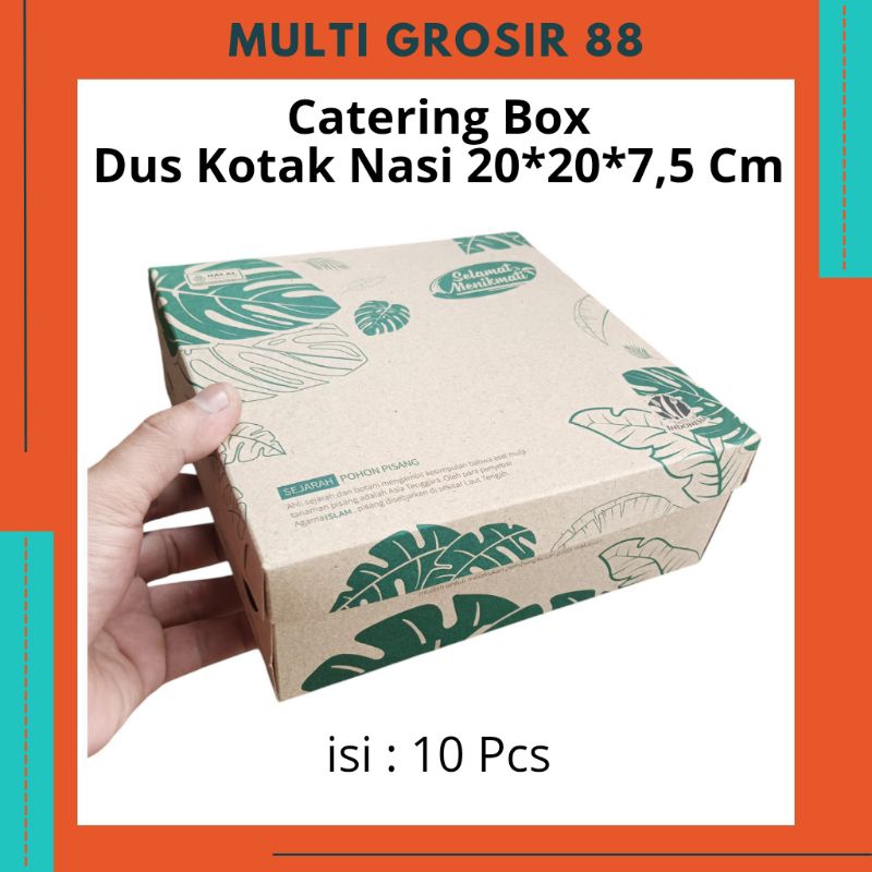 Jual MG88 Dus Kotak Nasi Catering Box Tebal 400gsm Premium Motif 20 x ...