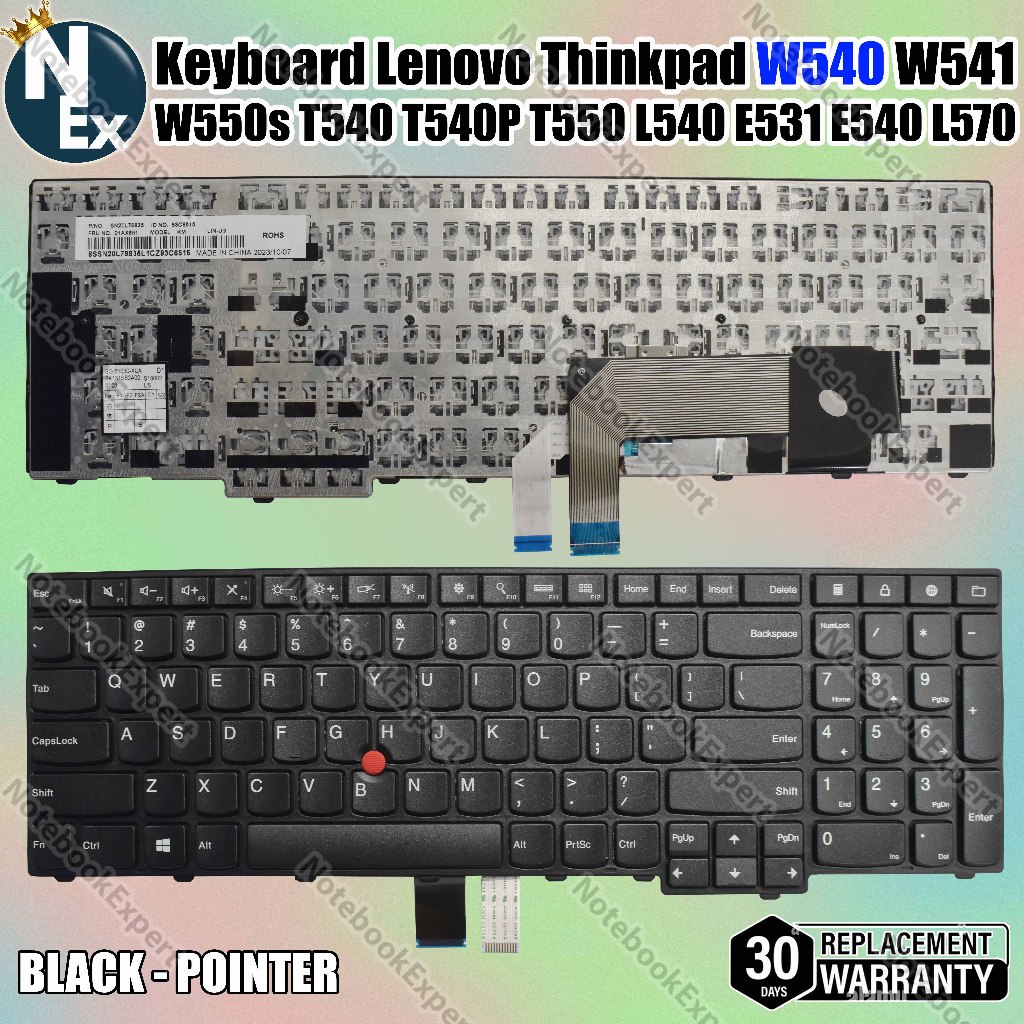 Jual Keyboard Thinkpad W540 W541 W550s T540 T540p T550 L540 E531 E540 ...