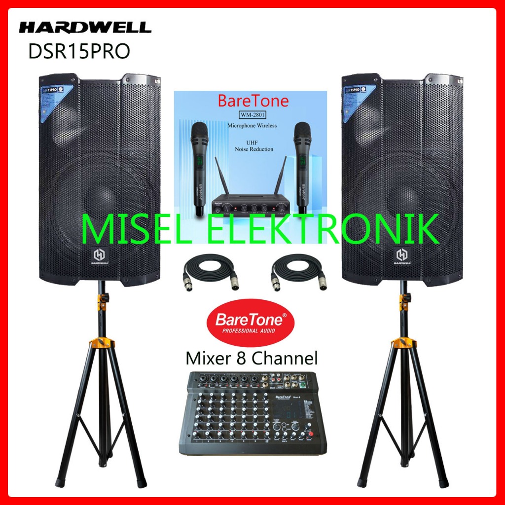 Jual Paket Sound System Outdoor Indoor Speaker 15 Inch Hardwell ...