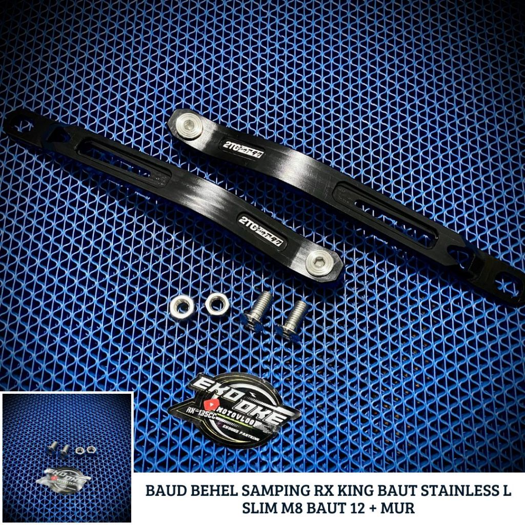 Jual BAUD BEHEL SAMPING RX KING BAUT STAINLESS L MODEL SLIM M8 BAUT 12 ...
