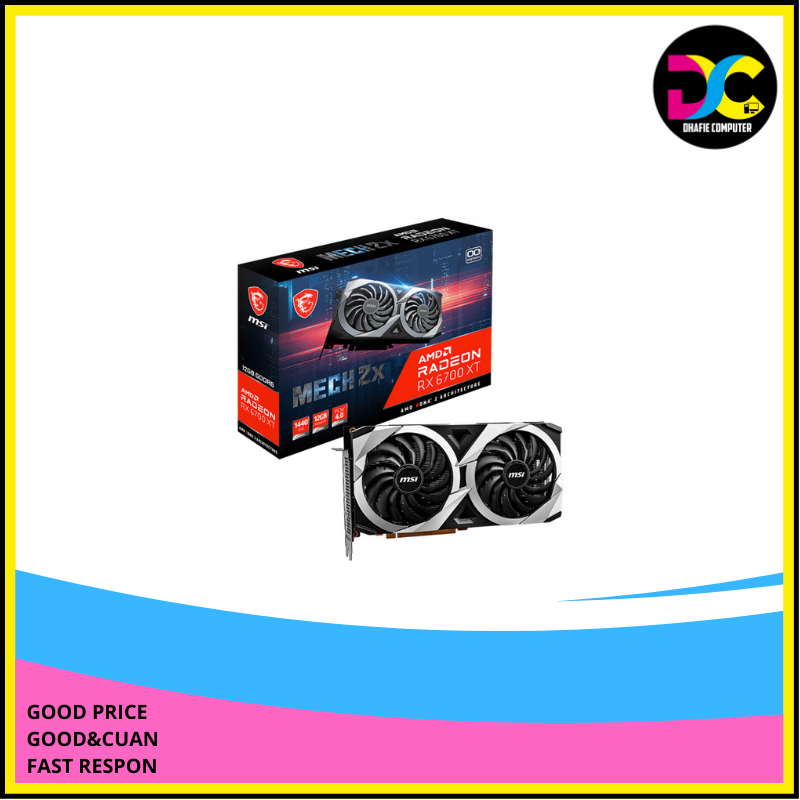 Jual MSI MECH 2X OC RADEON RX 6700 XT 12GB | Shopee Indonesia