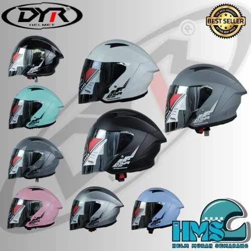 Jual HELM DYR DY15 SOLID ALL VARIAN WARNA HELM MURAH KEREN SNI | Shopee Indonesia