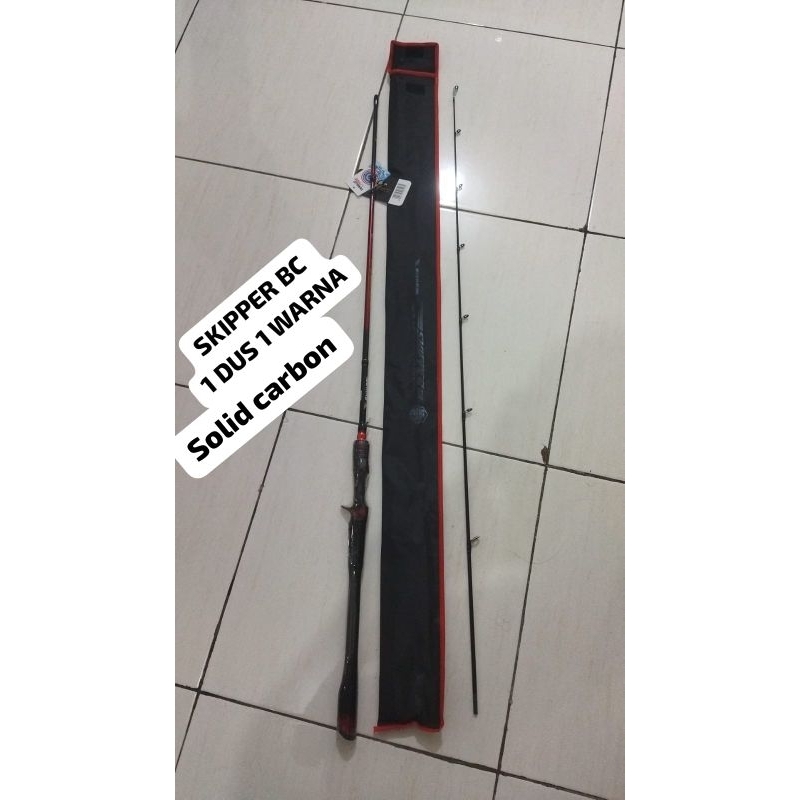 Jual Joran Pancing Shikari SKIPPER SPINING / BAITCASTING BC 198 cm Solid Carbon Murah ...