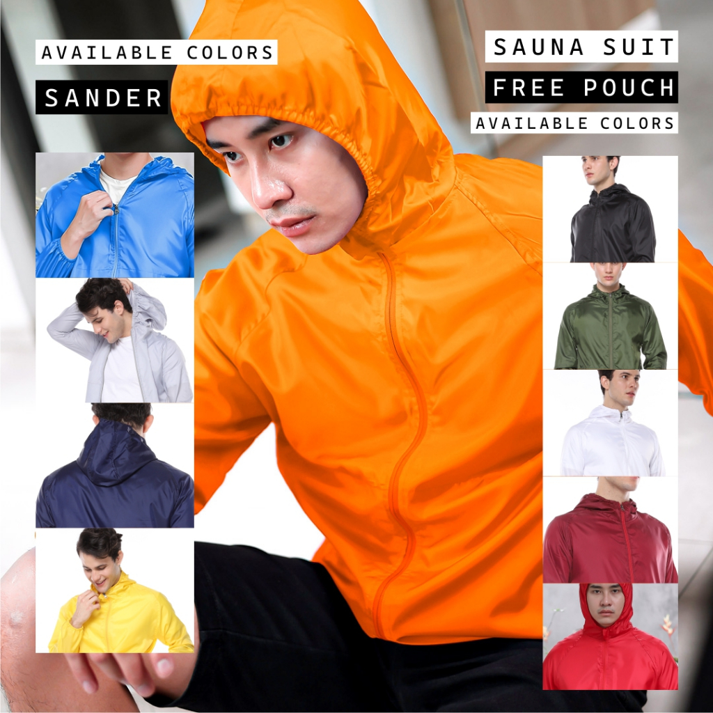 Jual Ereste Jaket Shunder Sauna Suit Pria Dan Wanita Jaket Pembakar ...