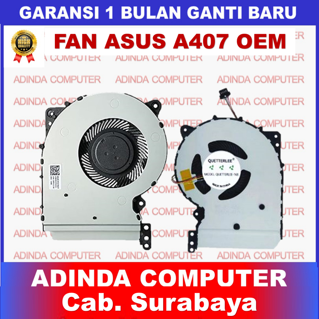 Jual Fan Asus Vivobook A407 A507 X407 X407M X407U X407UA OEM | Shopee ...