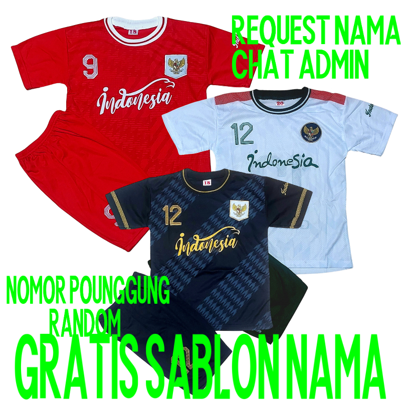 Jual JERSEY TIMNAS INDONESIA HOME KIDS/SETELAN BAJU TIMNAS INDONESIA ...