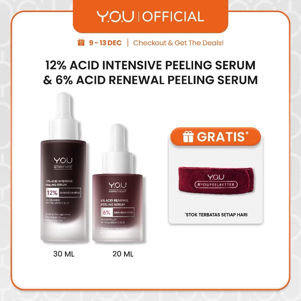 Jual YOU 12% ACID INTENSIVE PEELING SERUM AHA BHA PHA Serum Eksfoliasi ...