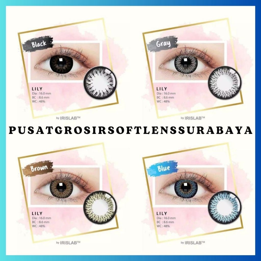Jual SOFTLENS LILY 16 MM BIG EYES NORMAL GROSIR///// SOFLEN / SOPLEN ...