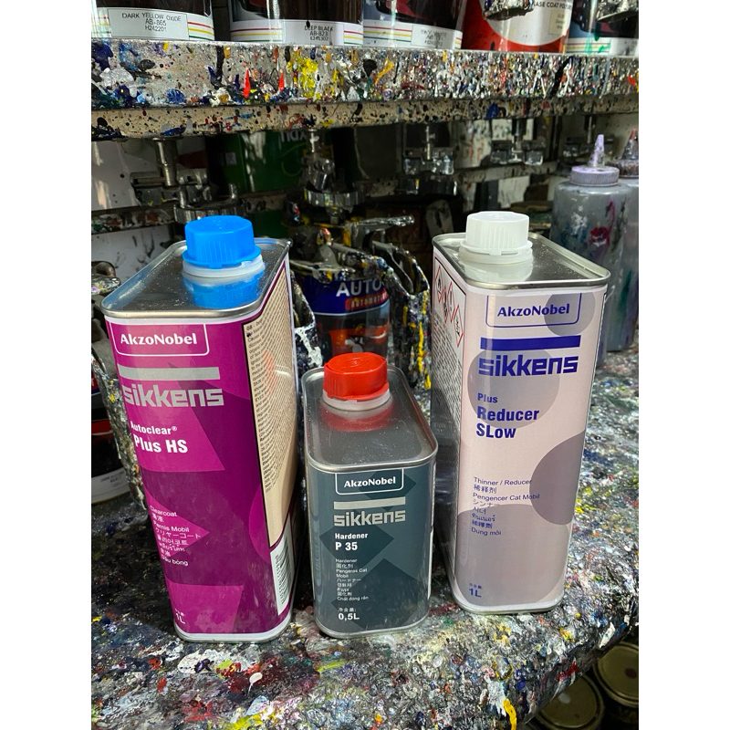 Jual Clear coat sikens HS autoclear plus HS plus thiner slow dry ...
