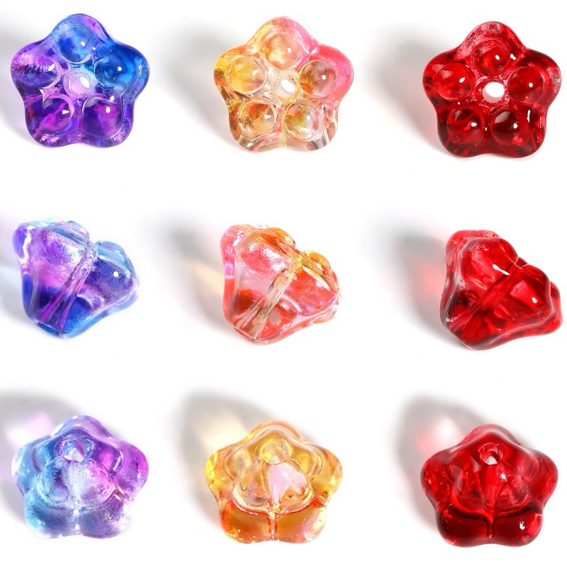 Jual BeadsBaby88 Manik Mote Glass Beads Mini Rose Apple size 6 & 8 mm ...