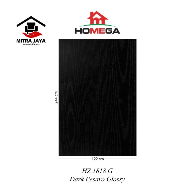 Jual HPL Homega HZ 1818 G Homega HPL Dark Pesaro Glossy HZ1818G HOMEGA ...