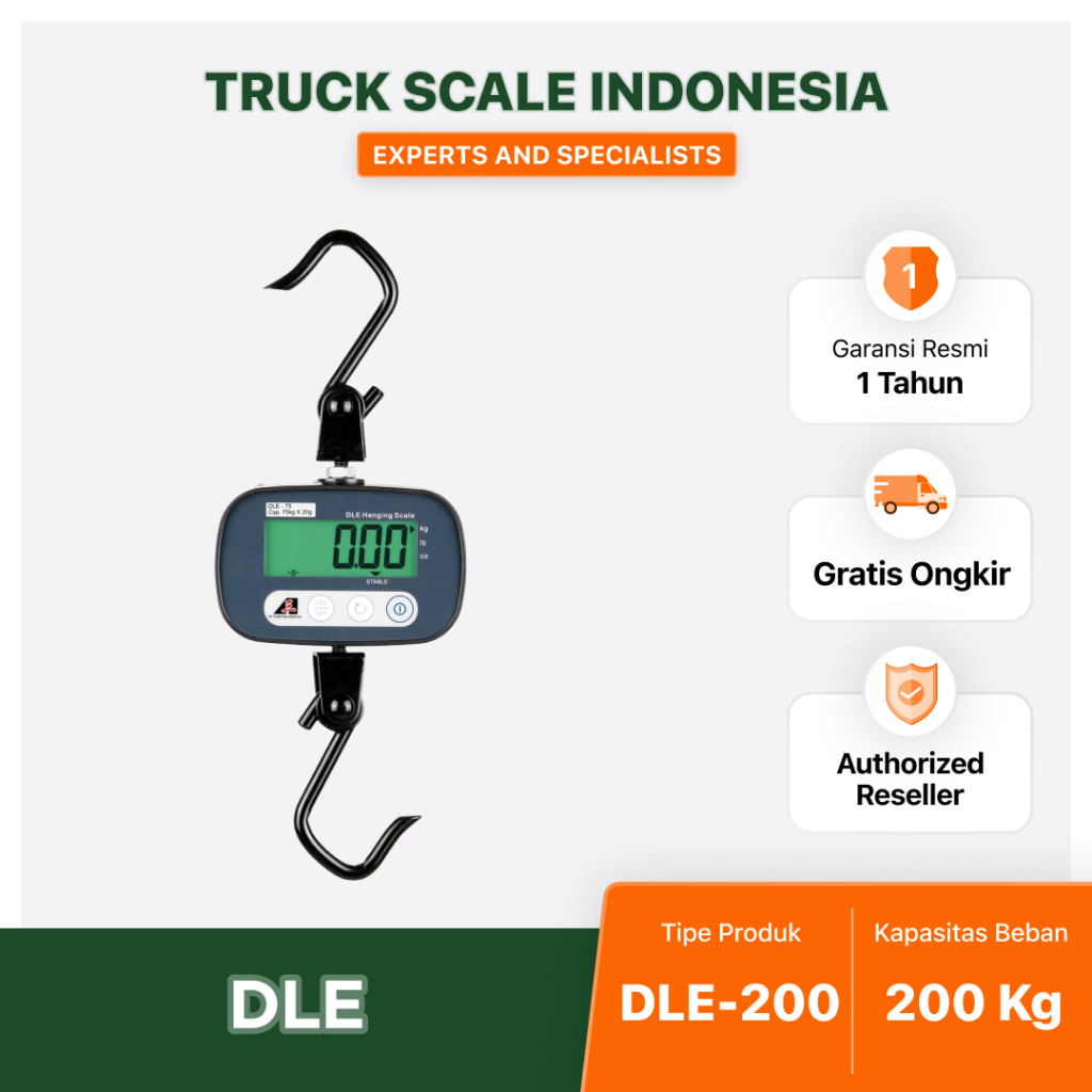 Jual Timbangan Gantung - Crane Scale DLE-200Kg | Shopee Indonesia