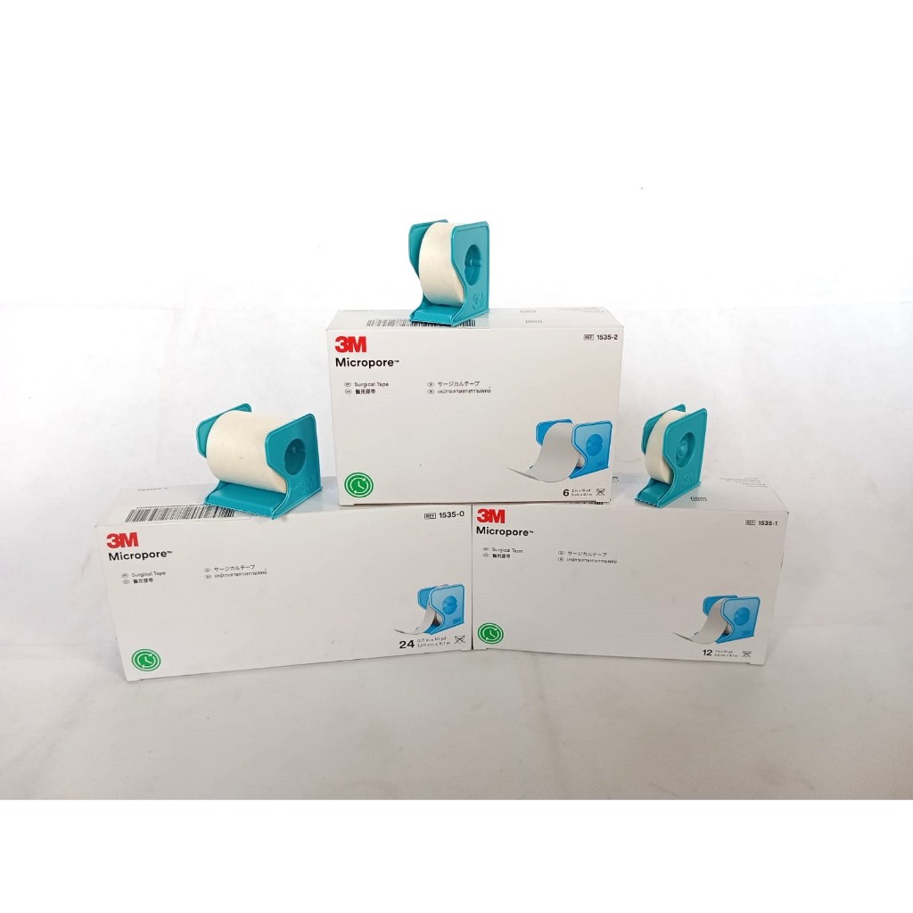 Jual Micropore 3M ukuran 0,5inch , 1inch dan 2inch || Plaster Kertas ...