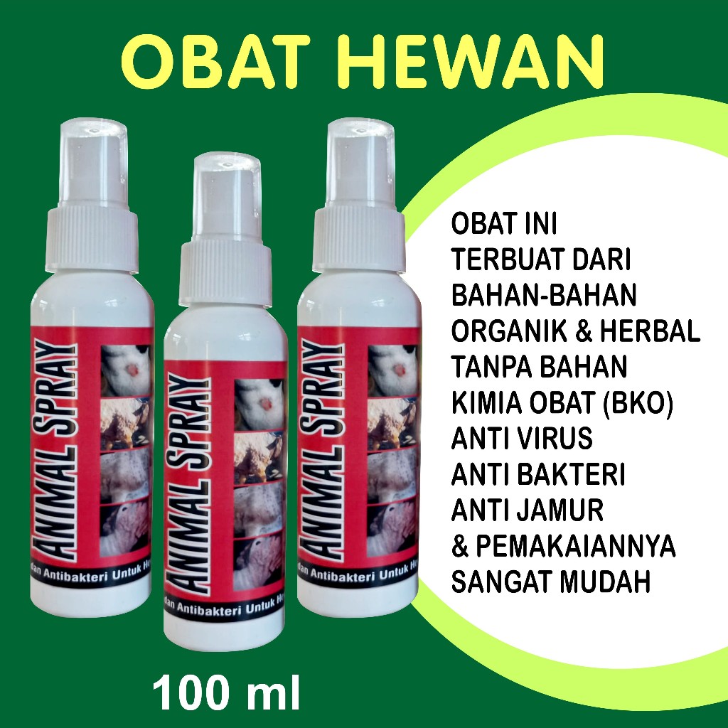 Jual Animal Spray Beli 1 dapat 3, Obat PMK, Obat Luka Hewan, Obat Parvo ...