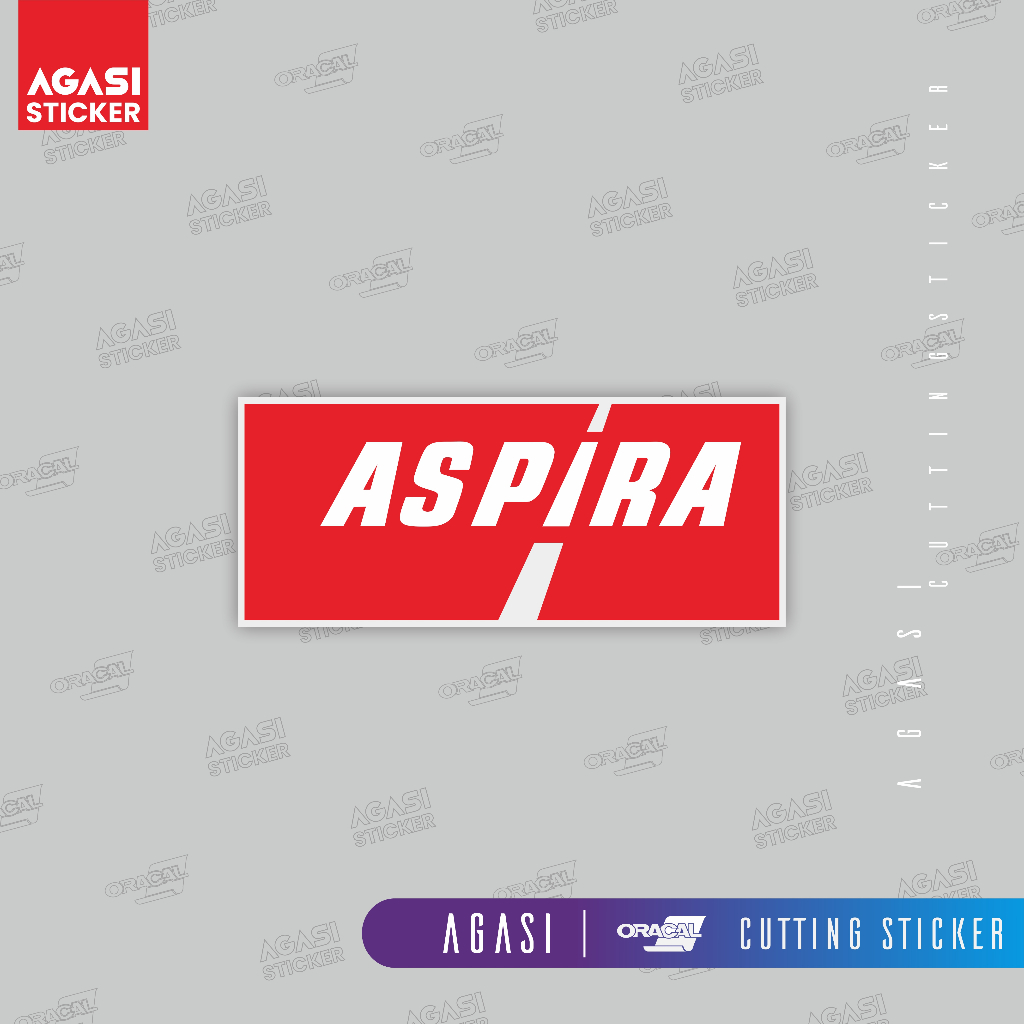 Jual Sticker Logo ASPIRA (15 cm x 6.2 cm) Cutting Sticker | Stiker ...