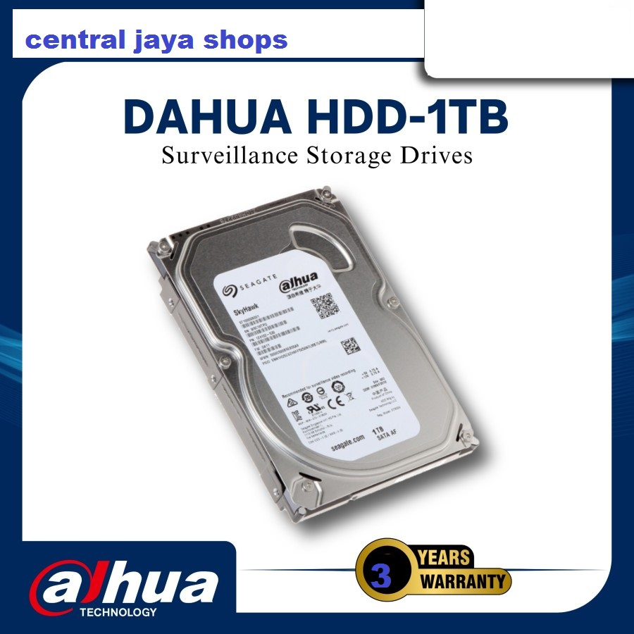 Jual HDD CCTV 1TB HARD DISK 1 TB SEAGATE Skyhawk DAHUA NEW ORI Grns 3 ...
