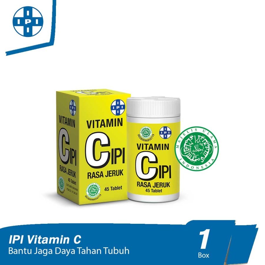 Jual IPI Vitamin C 50mg Rasa Jeruk isi 45 Tablet | Shopee Indonesia