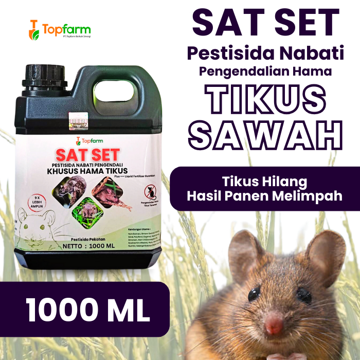 Jual Insektisida Topfarm / Pestisida Pengusir Tikus Sawah / Pestisida ...