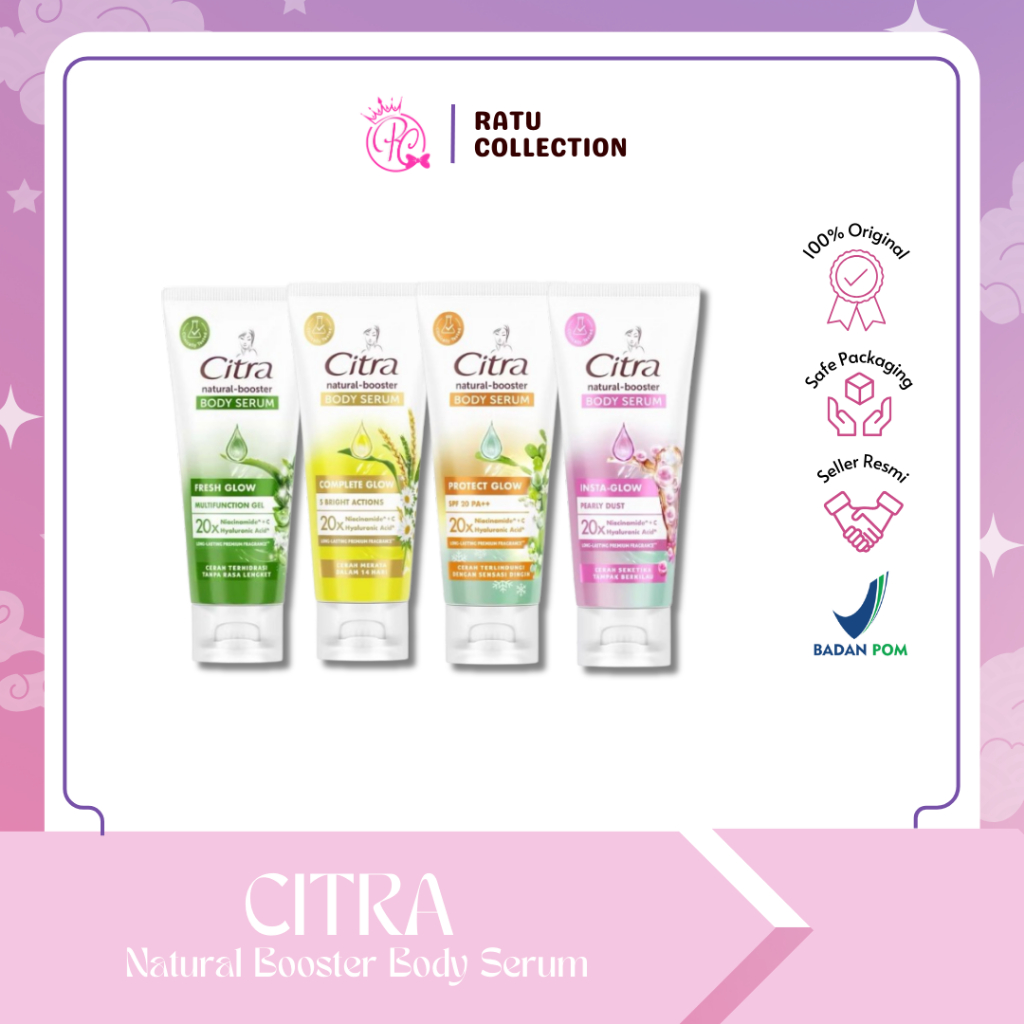 Jual Citra Natural Booster Body Serum Fresh Glow|Complete Glow 180 ml ...