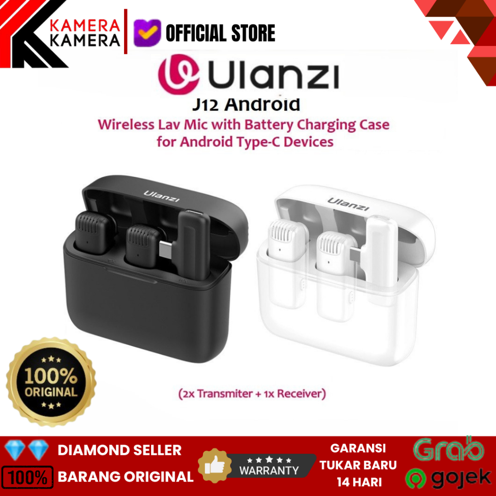 Jual ULANZI J12- Android Wireless Lavalier Microphone for Android Type ...