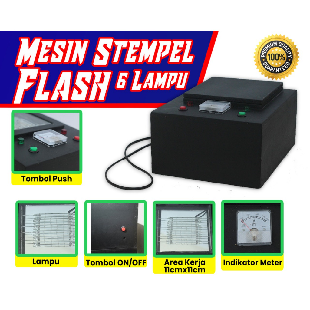 Jual mesin stempel warna mesin stempel flash 6 lampu lurus | Shopee Indonesia