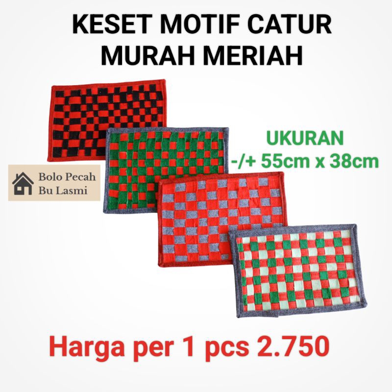 Jual (Harga Per 1 PCS) KESET ANYAM MOTIF CATUR / KESET LANTAI / KESET ...