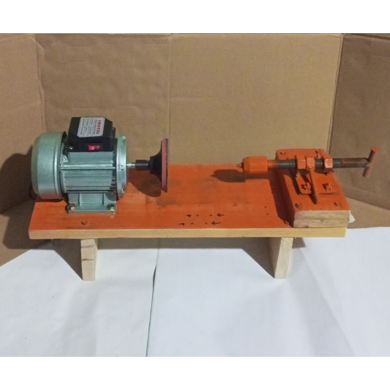 Jual Mesin bubut kayu + amplas rakitan mudah di gunakan | Shopee Indonesia