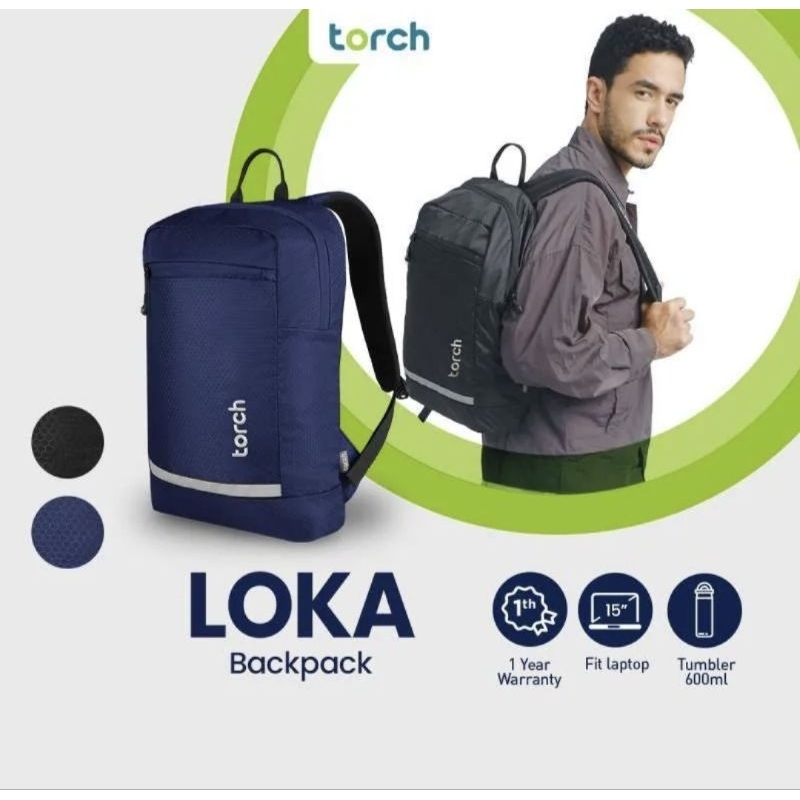 Jual TAS BACKPACK LOKA TORCH WARNA BIRU 100% ORIGINAL & KONDISI BARU ...