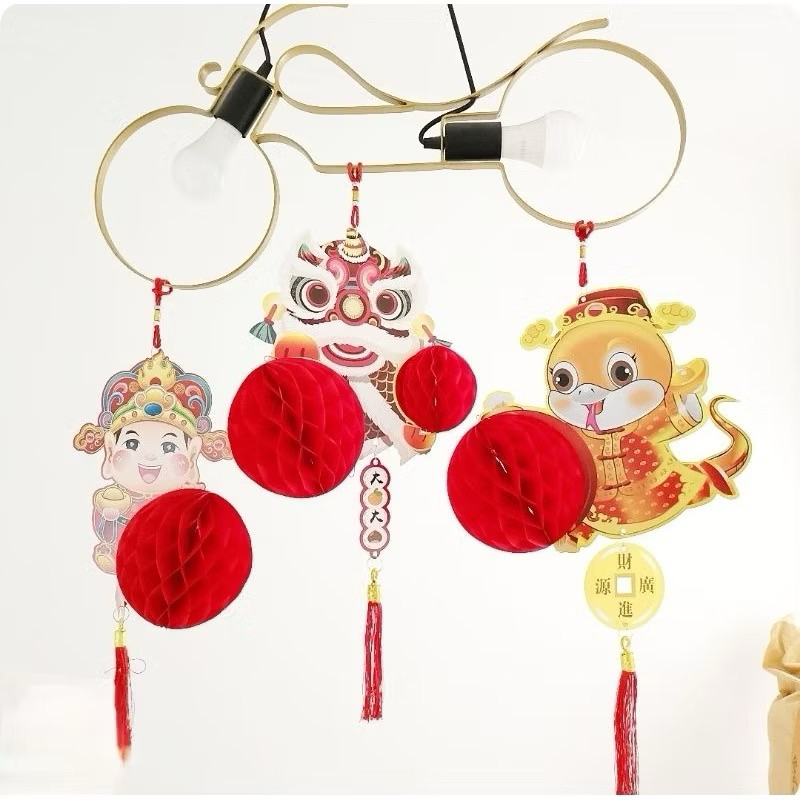 Jual Hiasan Imlek 2025 / Gantungan Dinding Imlek Motif Ular / Tempelan ...