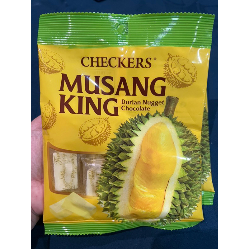 Jual Checkers Musang King Durian Nugget Chocolate Original Malaysia dan ...