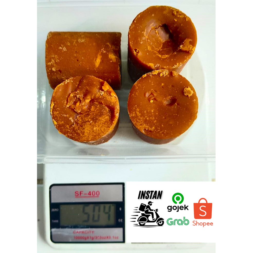 Jual GULA MERAH/GULA JAWA/GULA KELAPA ASLI 100% kemasan 500gr | Shopee ...