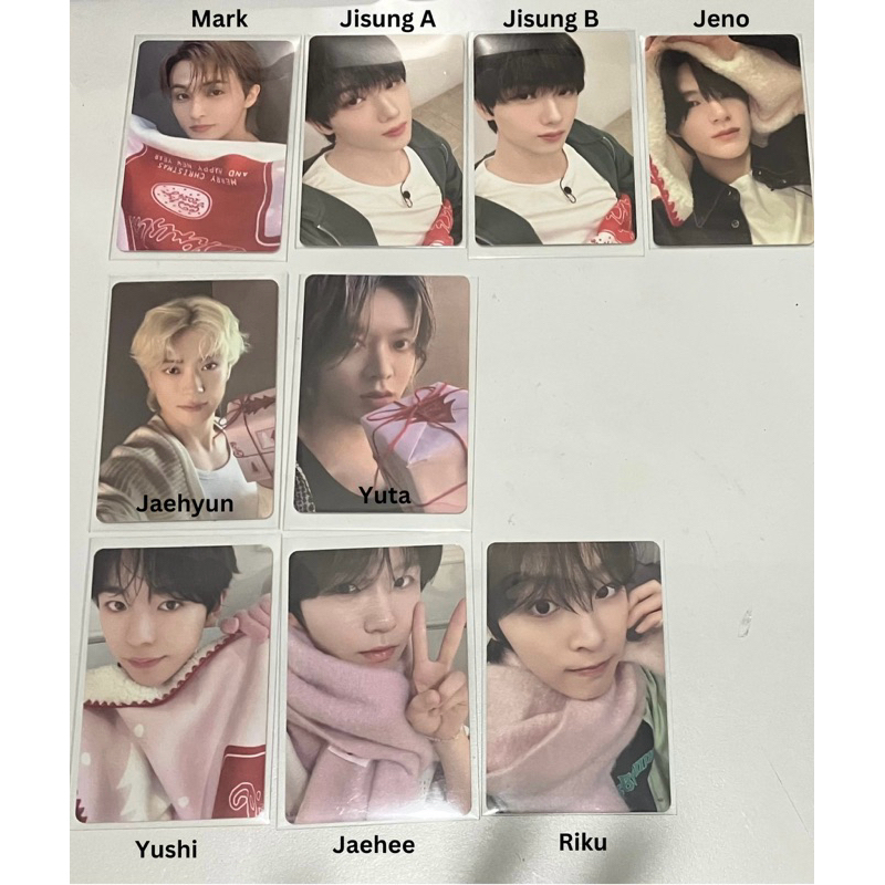 Jual Pink Christmas 2024 Official Photocard I NCT 127 Dream Wish Mark Jisung Jeno Jaehyun Yuta ...