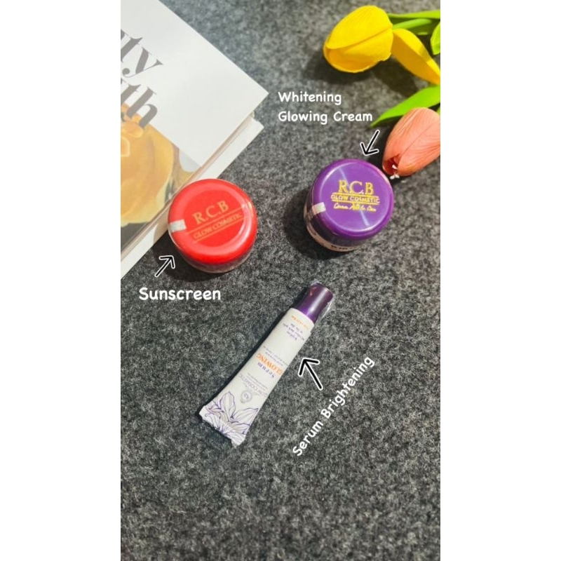 Jual ECER Paket RCB ( Cream All In One + Sunscreen dan Serum ) Free ...